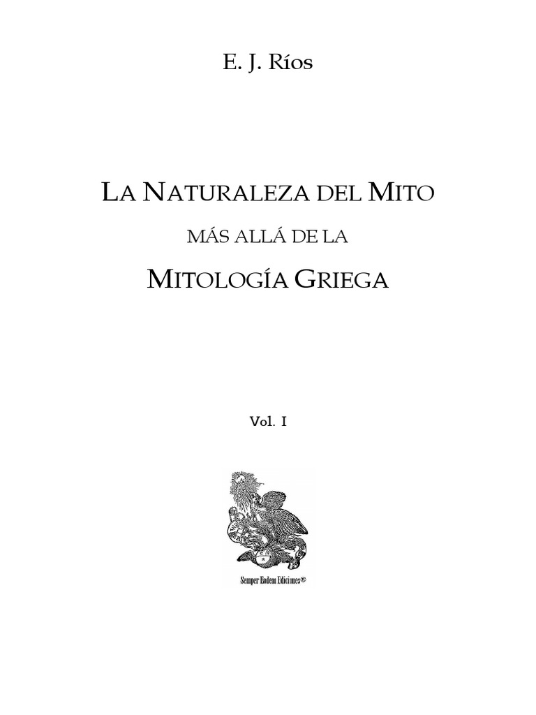 Rios-Naturaleza Del mito-CapI y II | PDF | Mitología | Mitología griega