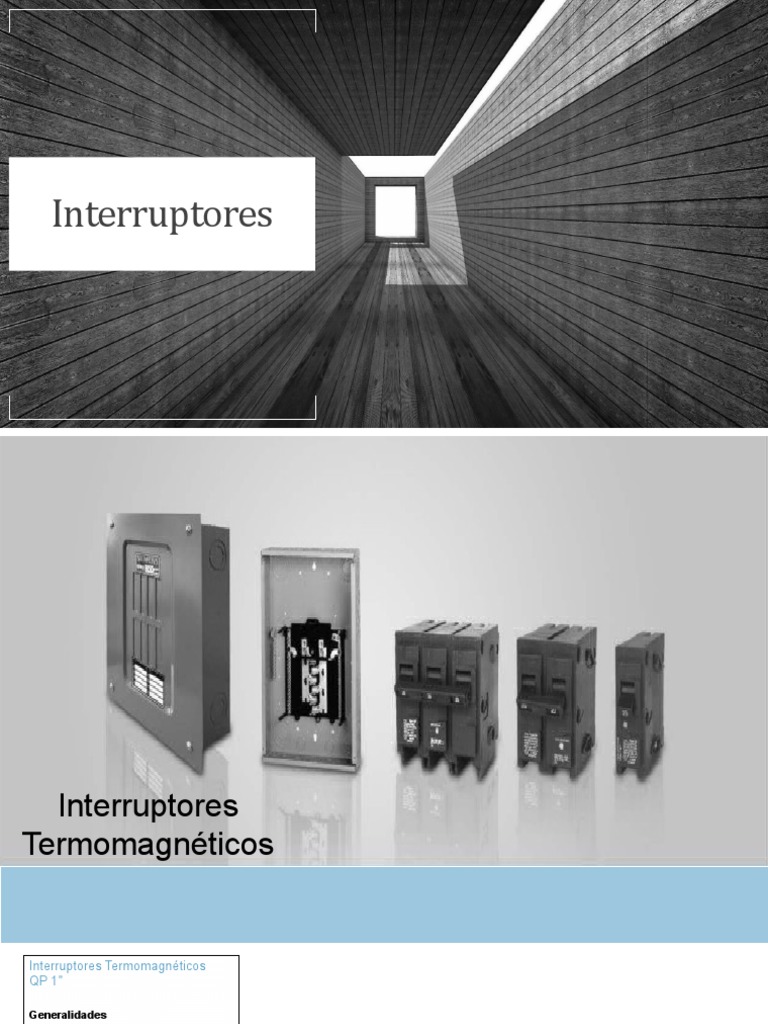 Interruptores | PDF | Transformador | Corriente eléctrica