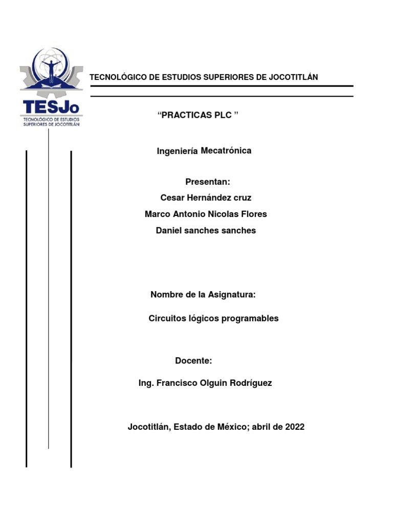Practica 16 | PDF | Controlador lógico programable | Ingeniería de Sistemas