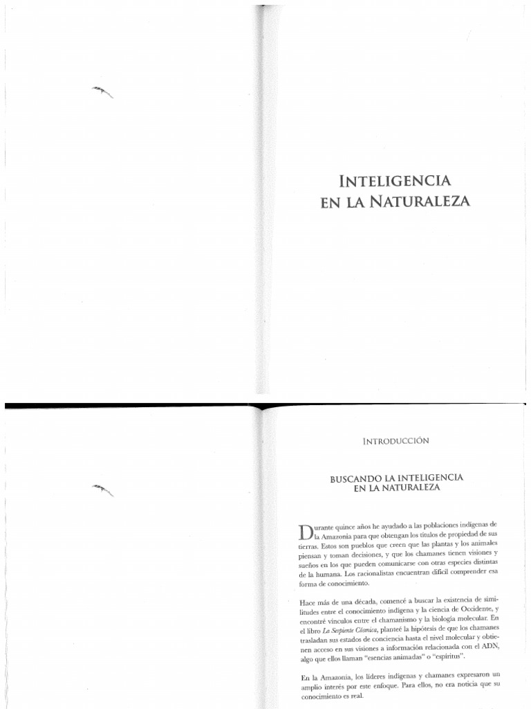 OPCIO 1 Narby, Jeremy - Inteligencia en La Naturaleza | PDF