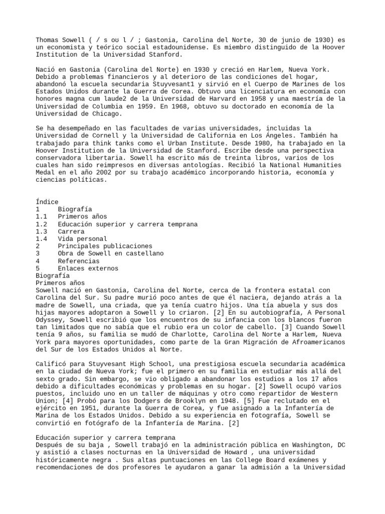 Thomas Sowell | PDF
