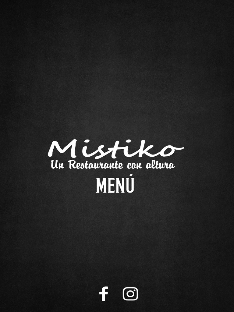 Menú del Restaurante Mystiko | PDF