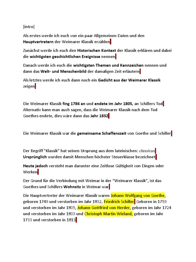 Script Weimarer Klas Sik | PDF