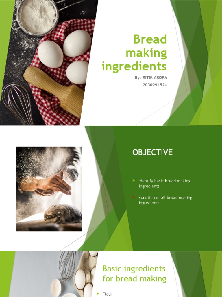 Key Ingredients in Bread Making | PDF | Flour | Breads