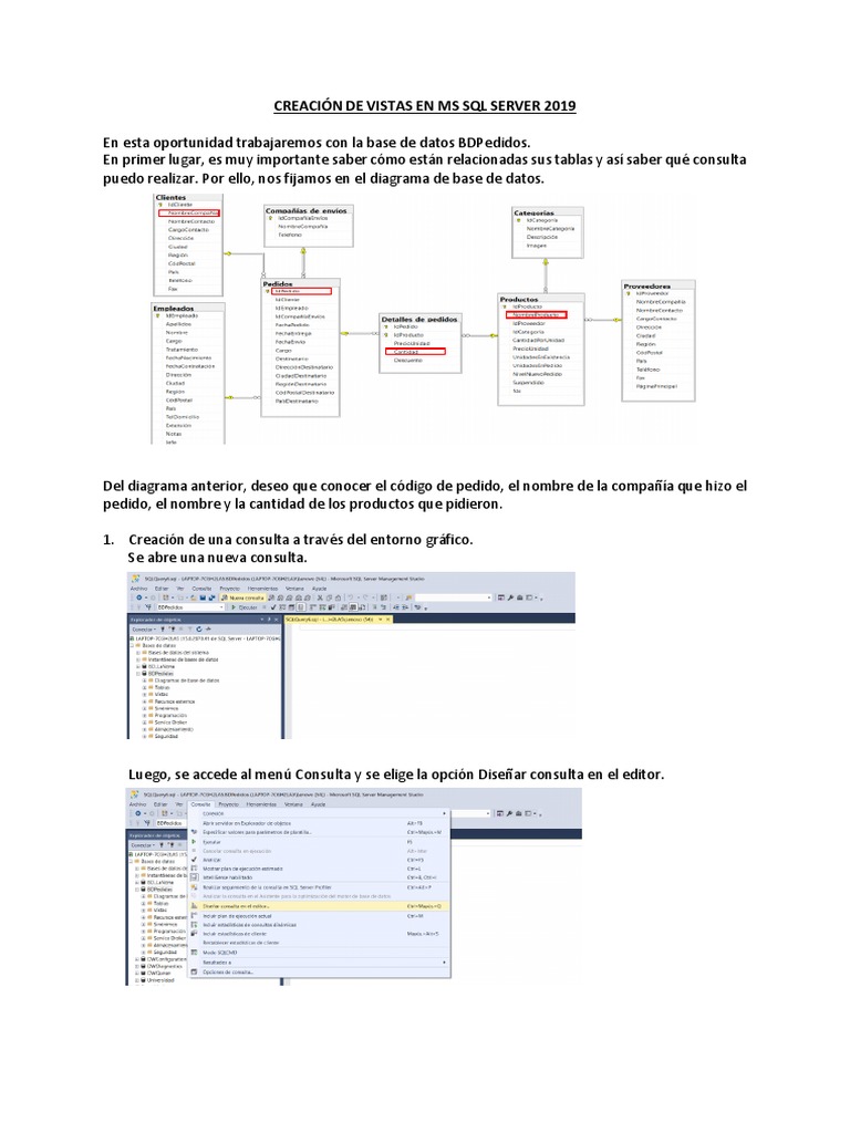 GBD - Creación de Vistas | PDF