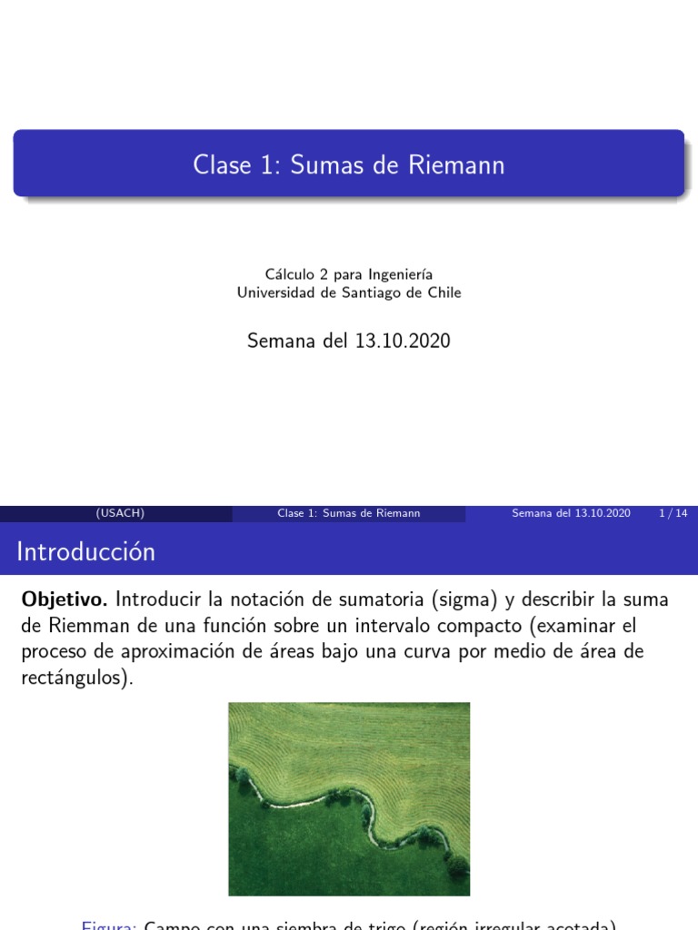 Sumas de Riemann para Ingeniería | PDF | Matemáticas | Álgebra abstracta