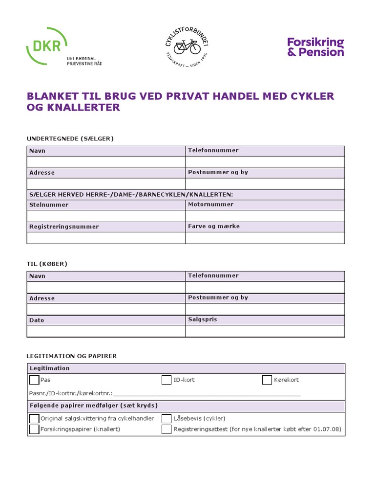 koebekontrakt-vedr-cykel | PDF