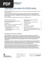 Important Information For AVCS Users | PDF | Computing