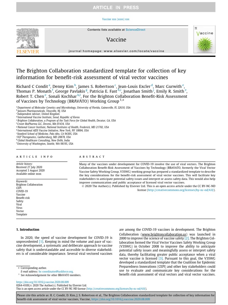 Viral Vector Vaccines Template - Manuscript PDF - 20200913 | Download ...