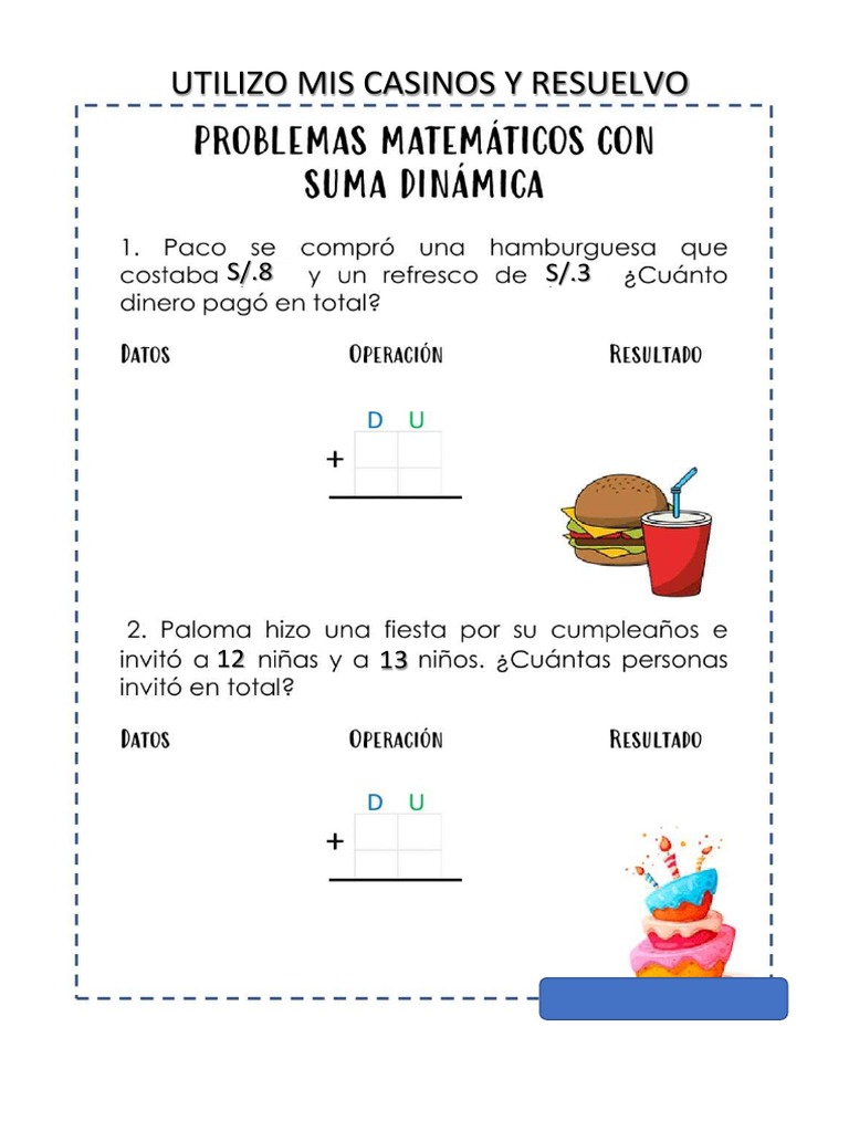 Problemas de Sumas | PDF
