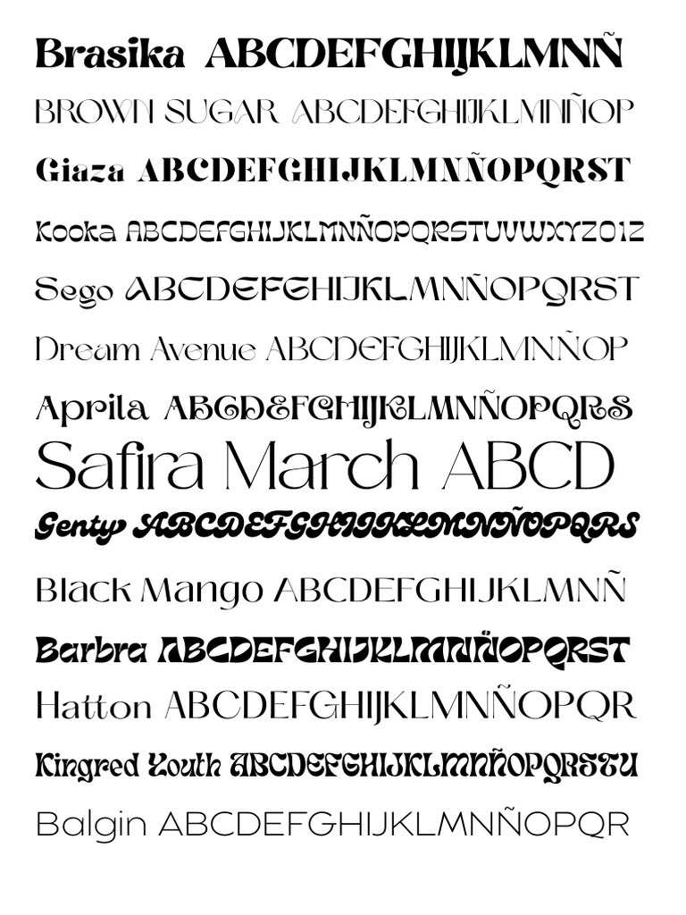 Fonts | PDF