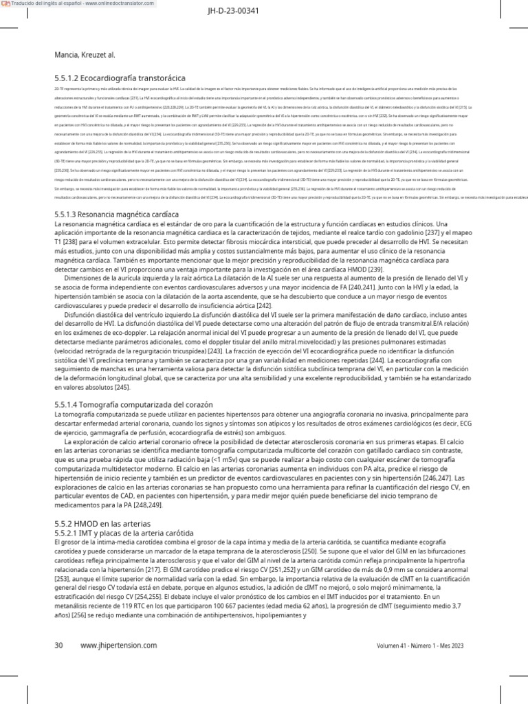 2023 ESH Guidelines For The Management of Arterial Hypertension (030-060) .En - Es | PDF ...