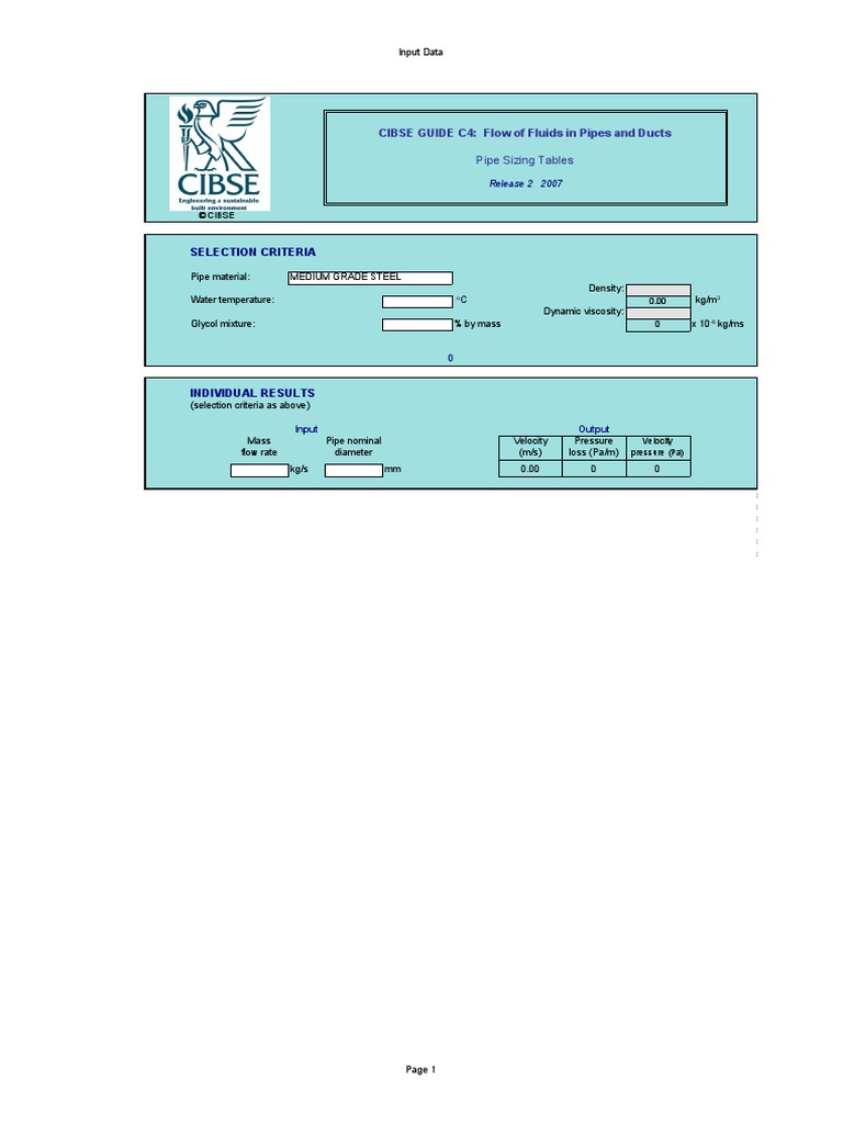 Vdocument - in Cibse Pipe Sizing v2 | Download Free PDF | Fluid Dynamics | Flow Measurement