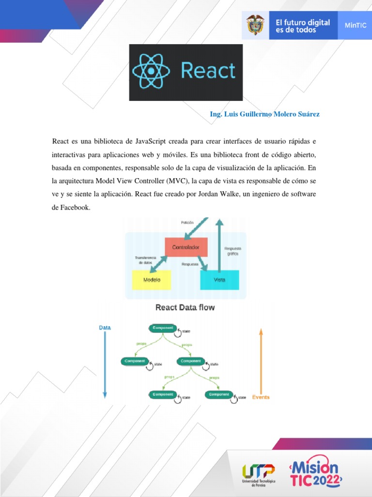 03 - Que Es React | PDF | Modelo de objeto de documento | Script Java