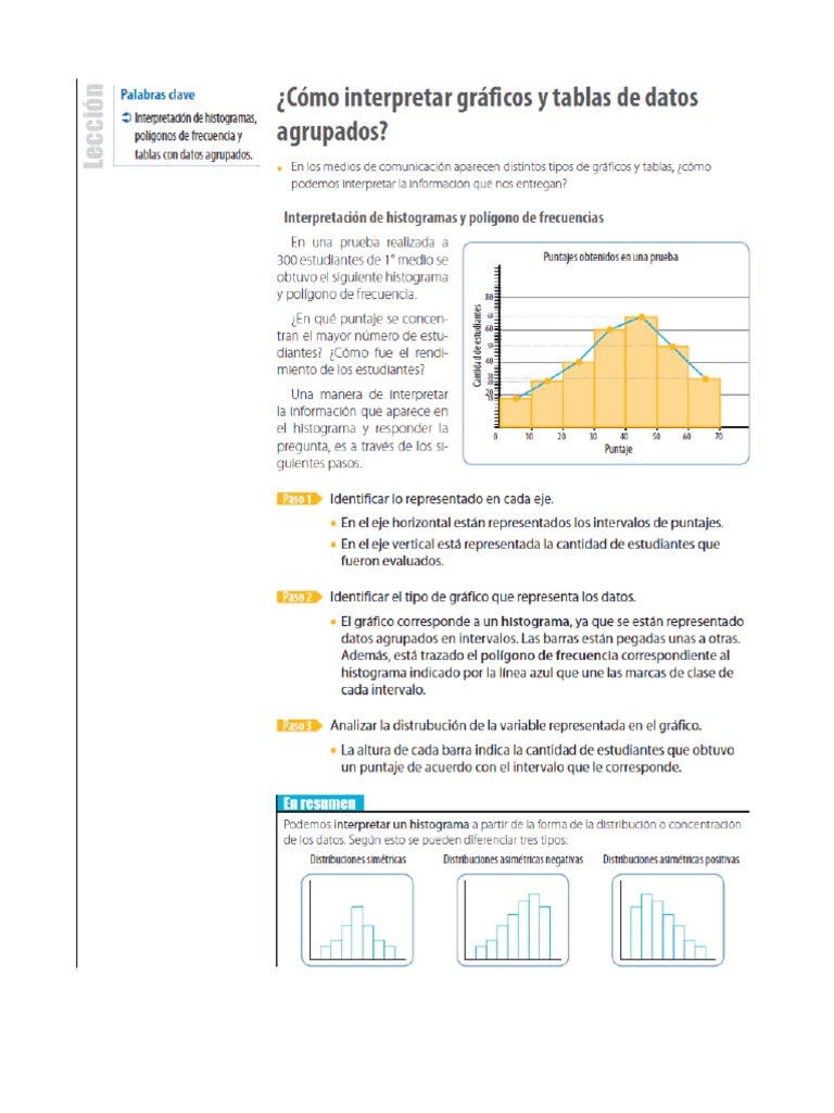 Estadística, Cómo Interpretar Gráficos y Tablas de Datos | PDF