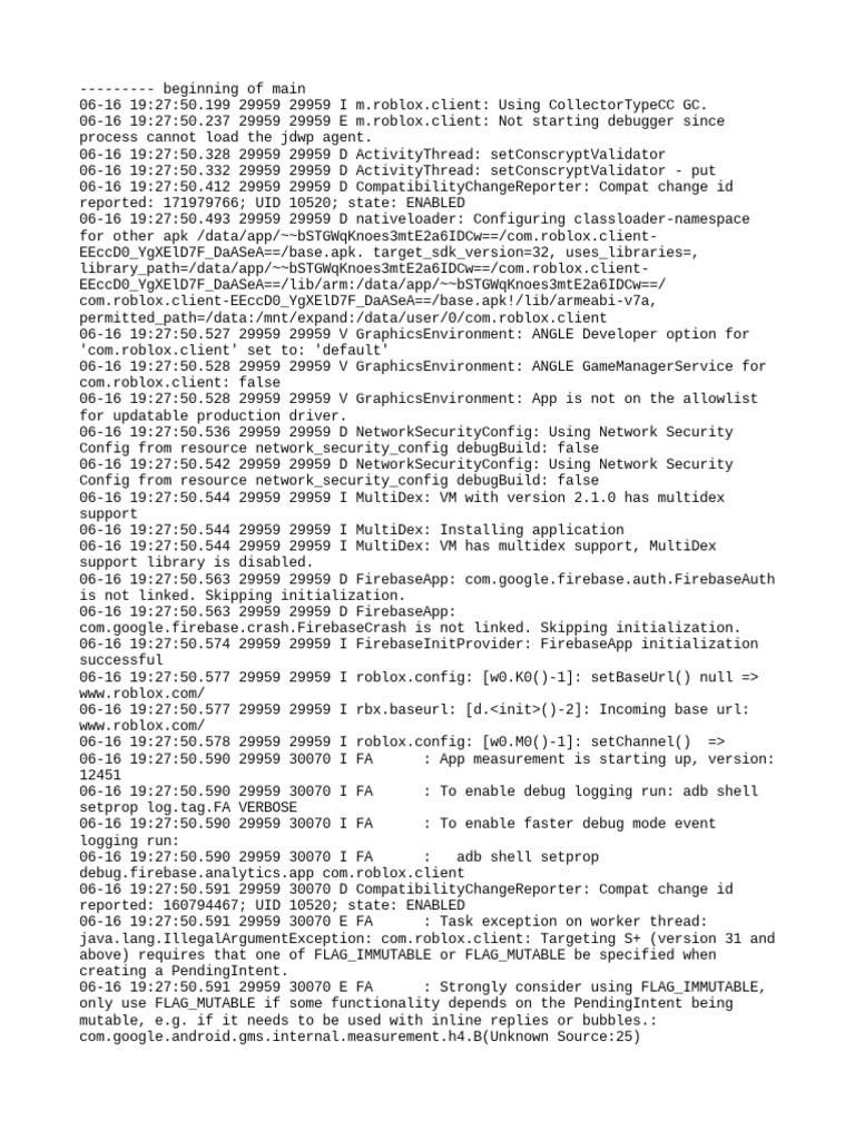 Log Com - Roblox.client 1686918755 | PDF | Information Technology ...