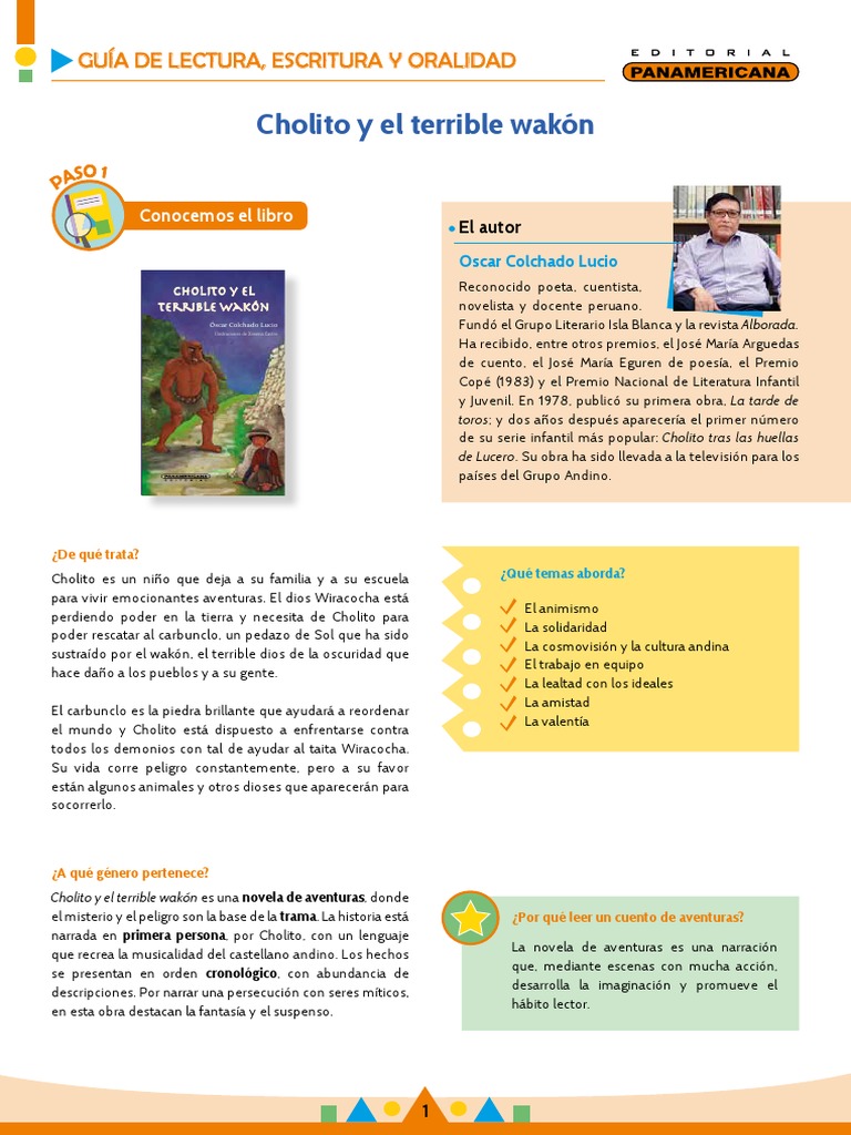 Guias de Lectura Cholito y El Terrible Wakon 11 03 19 | PDF