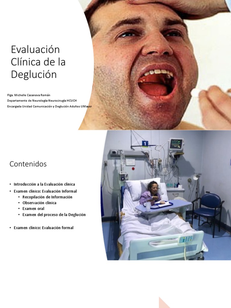 EVALUACIÓN CLINICA EN DEGLUCIÓN | PDF | Cuidado de la salud ...