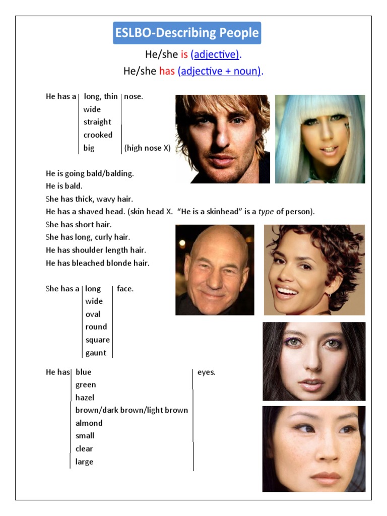 Describing People | PDF