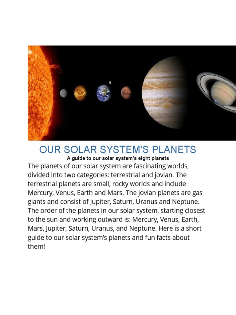 The Solar System | PDF | Solar System | Planets