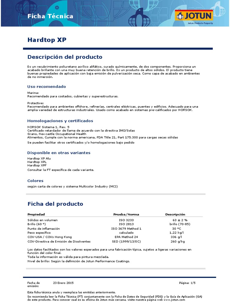 Hardtop XP | PDF | Pintar | Química