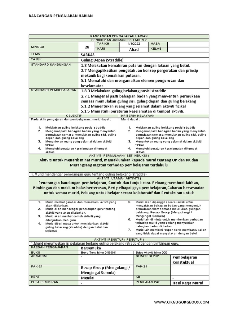 Rph Minggu 28 Pj Thn 2 by Cikgu Gorgeous | PDF
