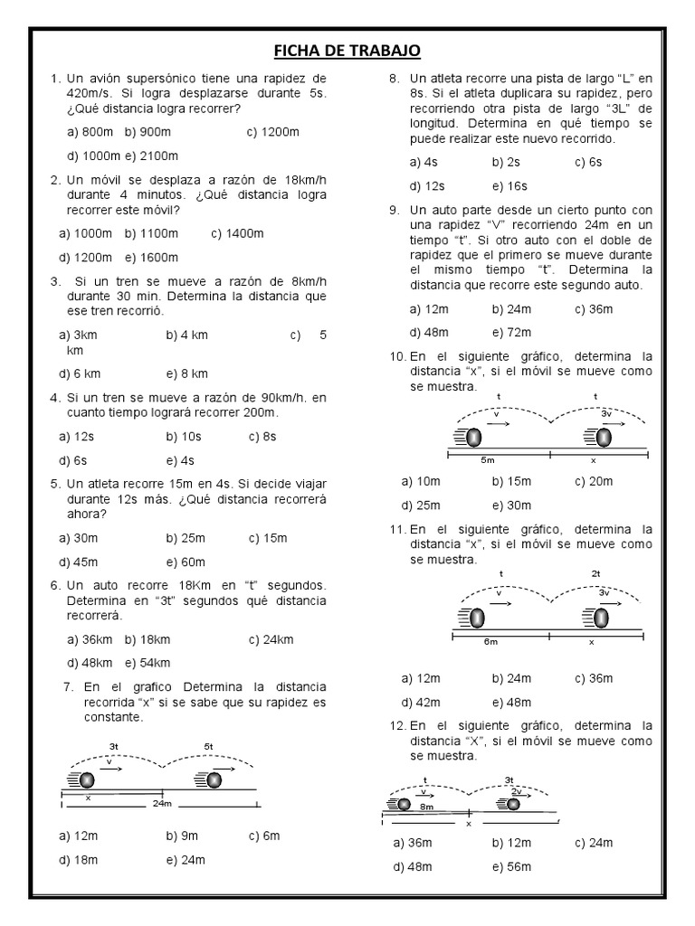 Ficha de Trabajo Mru | PDF