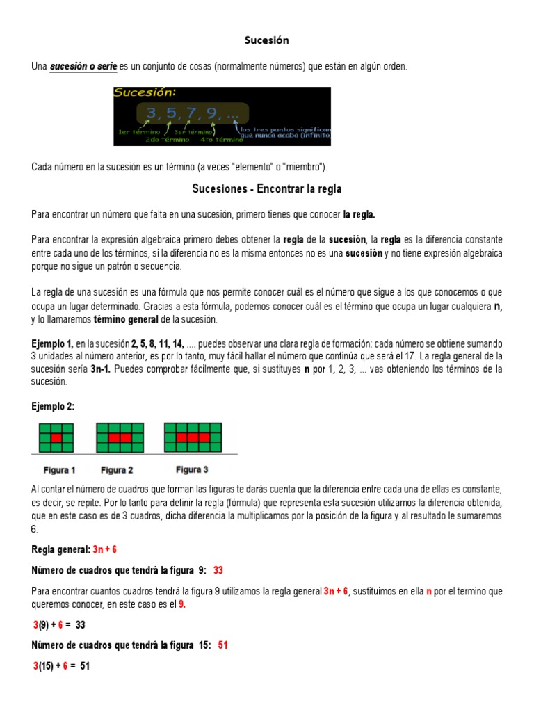 Sucesión | PDF | Secuencia | Matemáticas