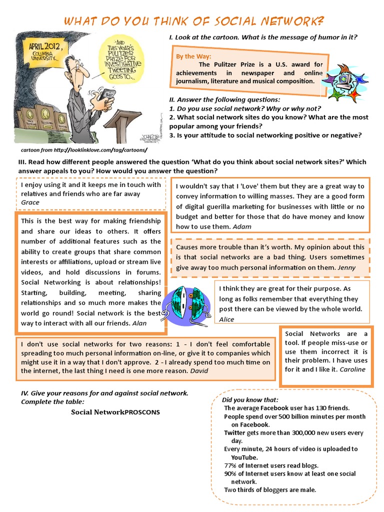 For & Against - Social Media | PDF | Social Networking Service | Internet