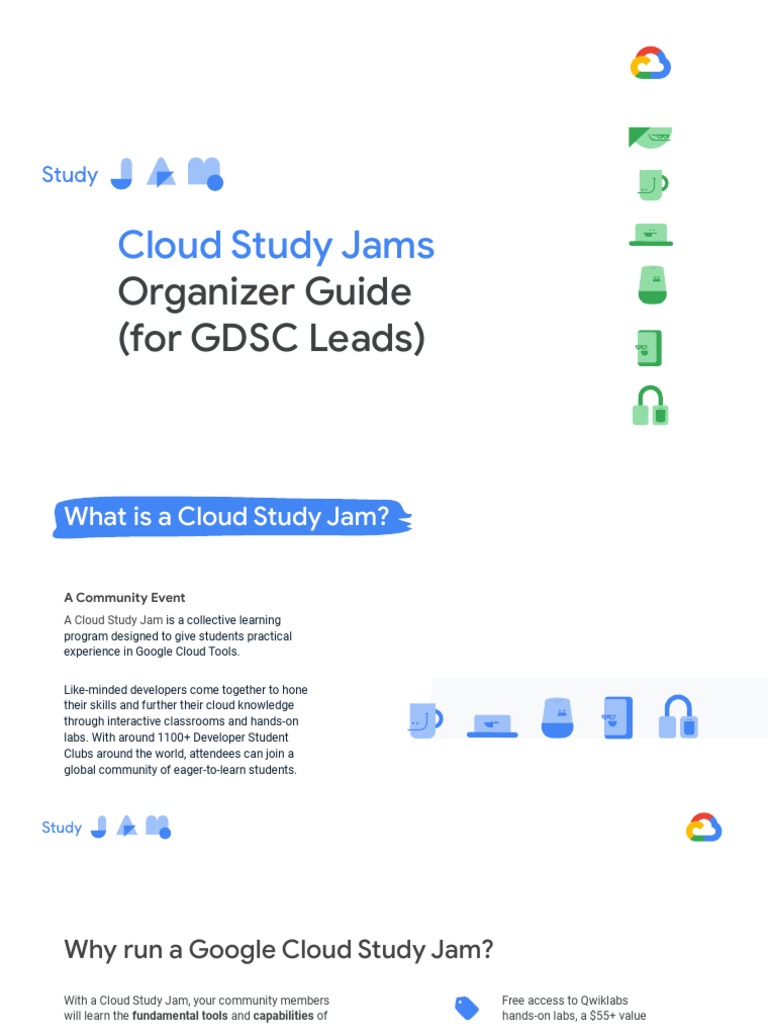 Cloud Study Jams Organizer Guide for GDSC Leads [EXTERNAL] | PDF | Cloud Computing | Artificial ...