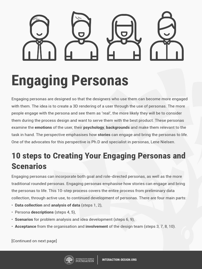 Engaging Personas PDF | PDF | Knowledge | Cognitive Science