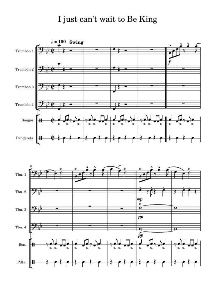 I Just Cant Wait To Be King Elton John I Just Cant Wait To Be King | PDF