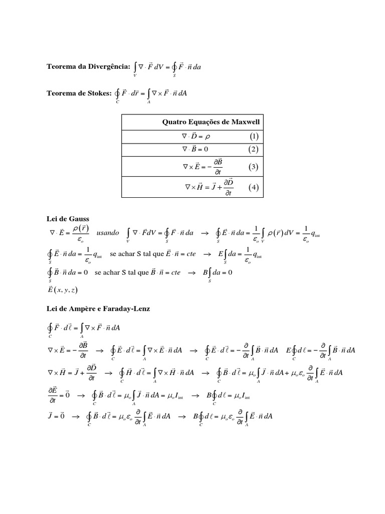 Problemas de Alta Simetria Usando Lei de Gauss e Ampere | PDF ... Problemas de Alta Simetria Usando Lei de Gauss e Ampere | PDF ...