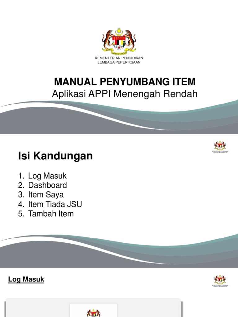 Manual Pengguna APPI MR - PI | PDF
