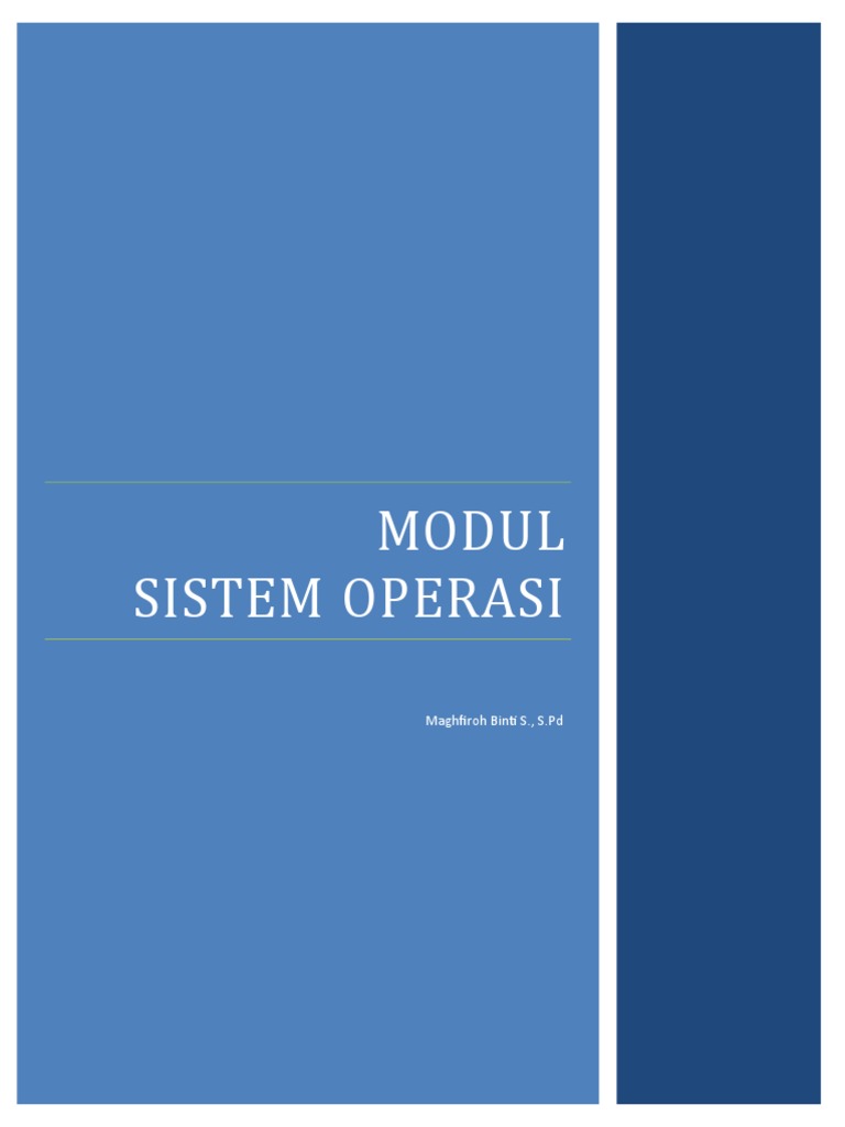 Modul Sistem Operasi | PDF