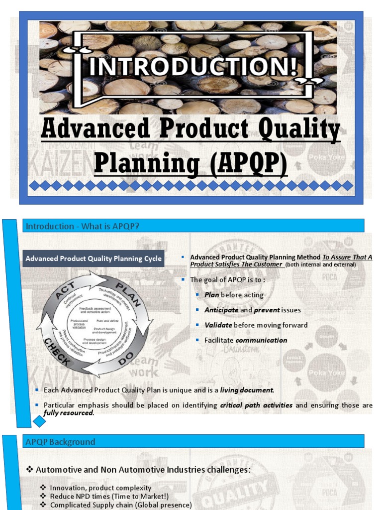 APQP for Manufacturing Excellence | PDF | Reliability Engineering | Verification And Validation