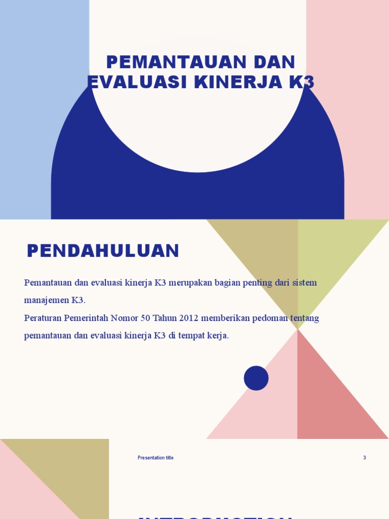Pemantauan Dan Evaluasi Kinerja K3 | PDF | Business | Economies