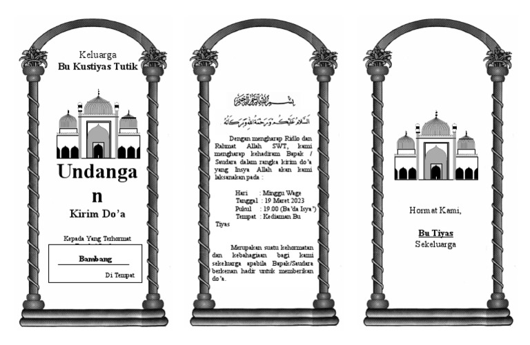 Undangan Kirim Doa | PDF