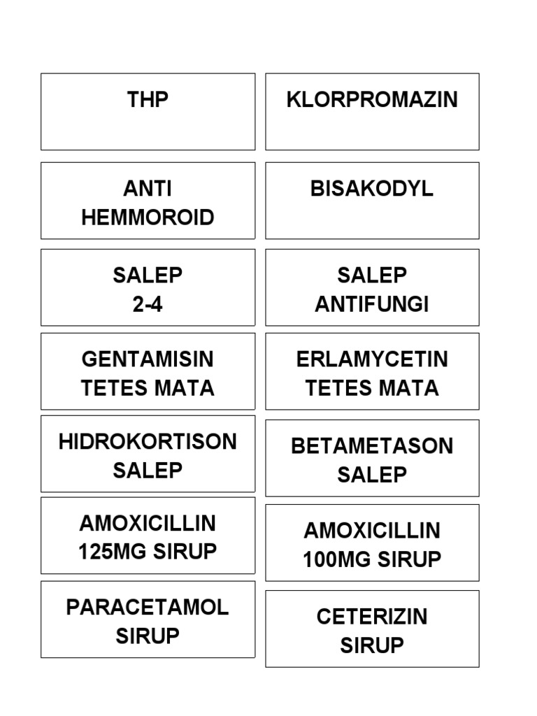 Daftar Obat Apotek Pdf
