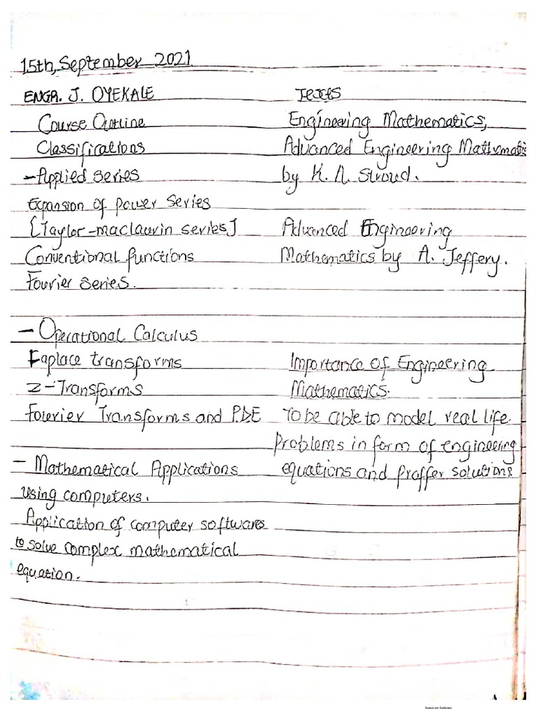 Get 311 Lecture Notes | PDF