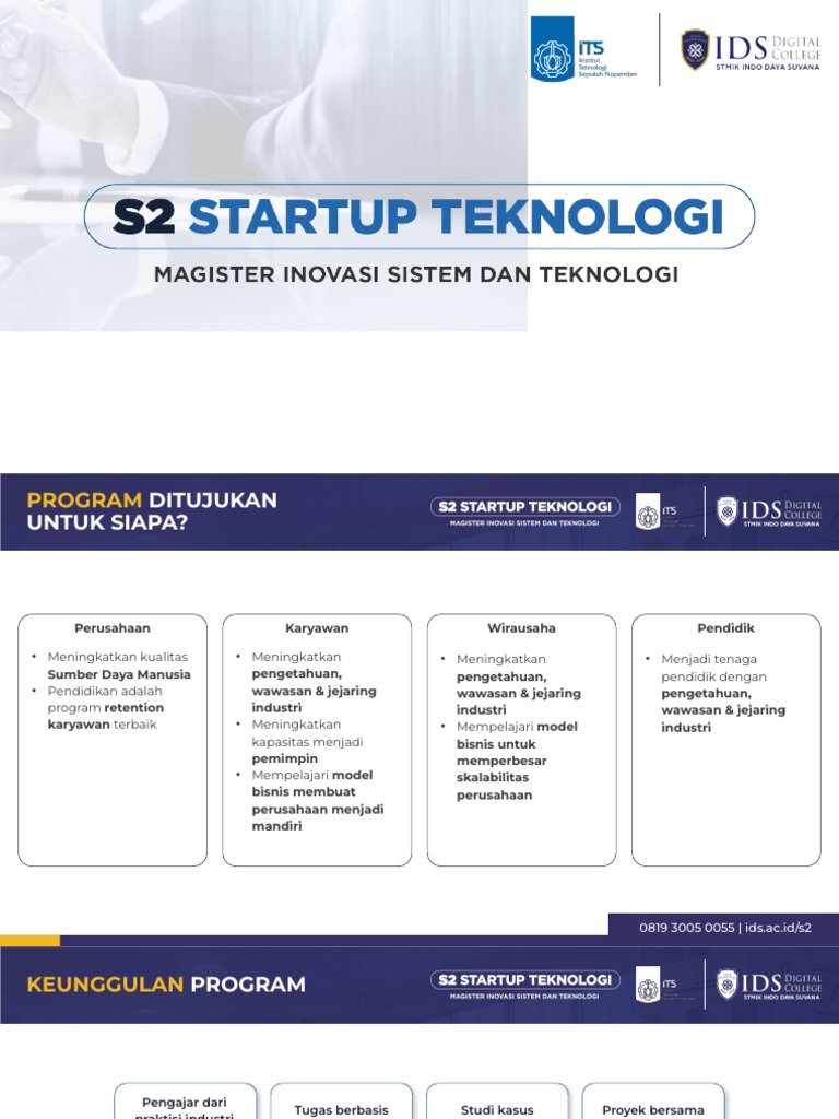 Brosur-S2-Startup-Teknologi | PDF