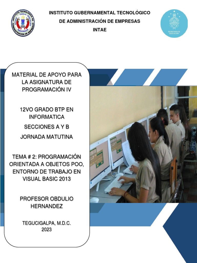 Tema2 Programación Orientada A Objetos Poo, Entorno de Trabajo en ... Tema2 Programación Orientada A Objetos Poo, Entorno de Trabajo en ...