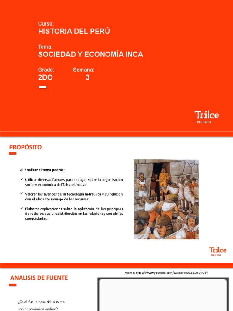 SOCIEDAD Y ECONOMÍA INCA | PDF | Imperio Inca | Perú
