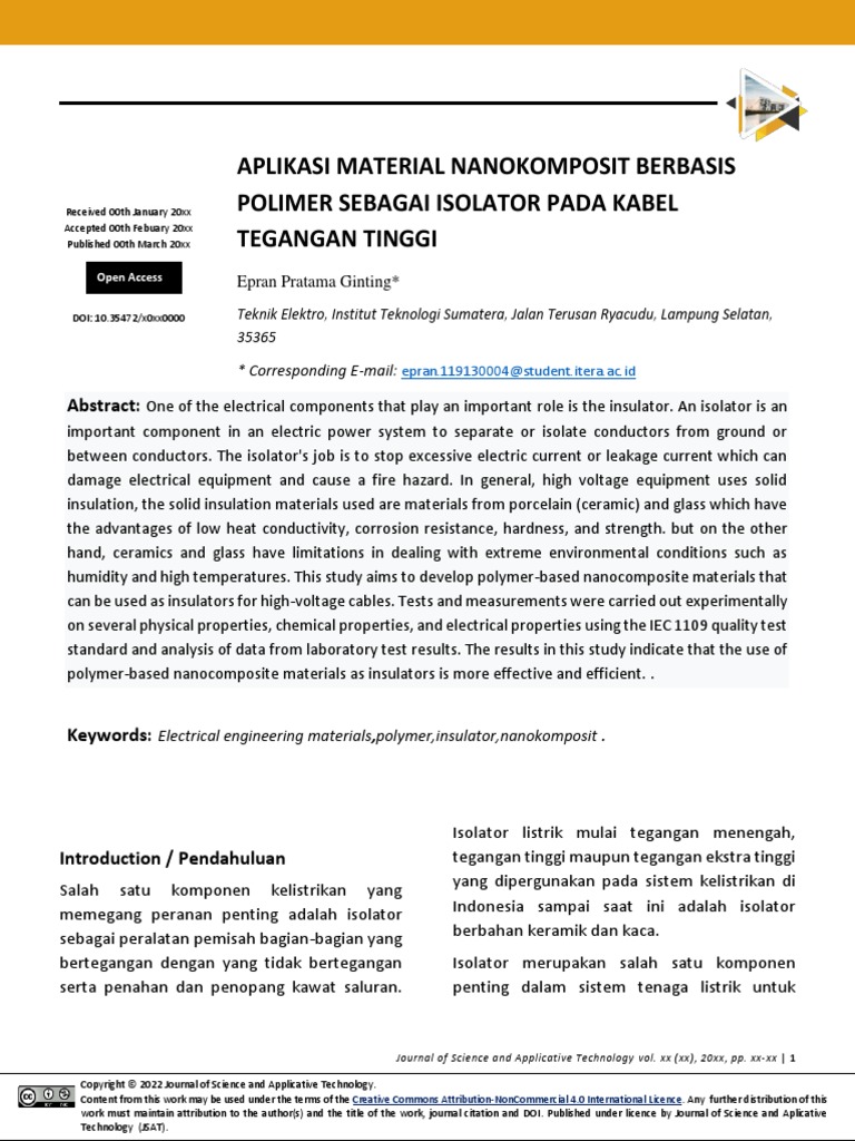 Epran Pratama Ginting - 119130004 - MTE RA | PDF | Insulator ...