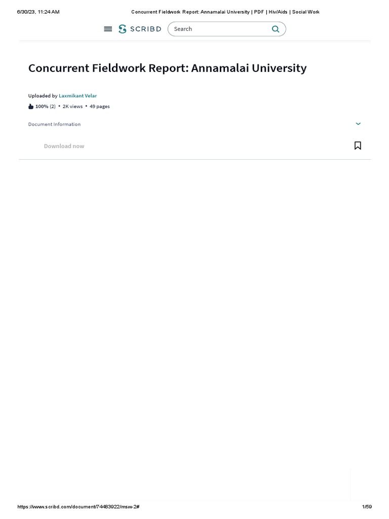MSW Concurrent Fieldwork Report | PDF | Knowledge | Academic Degree