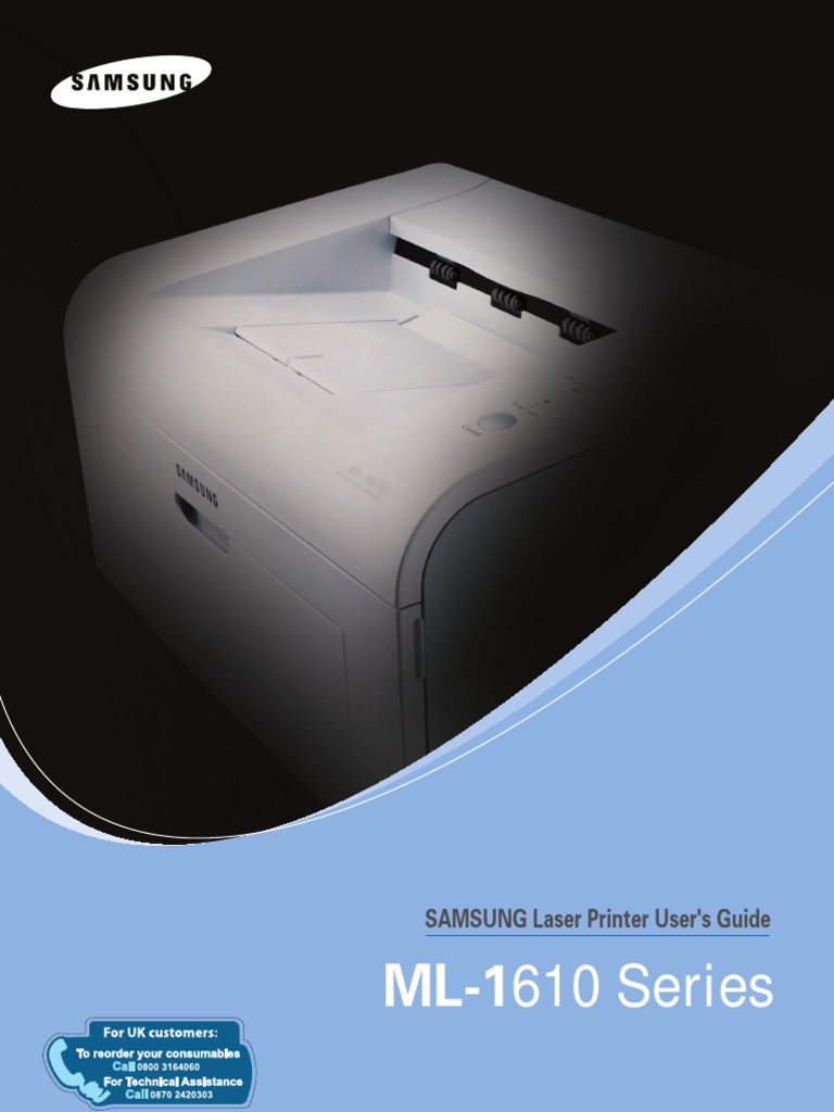 Manual Samsung Impresora ML 1610 | PDF | Printer (Computing ...