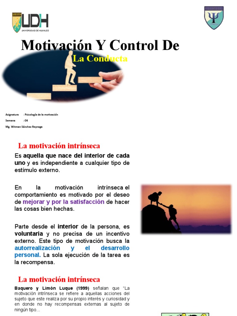 Motivación y Control de La Conducta | PDF | Motivación | Motivacional