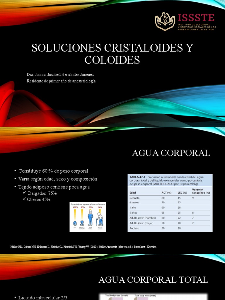 Soluciones cristaloides y coloides | PDF | Edema | Coagulación
