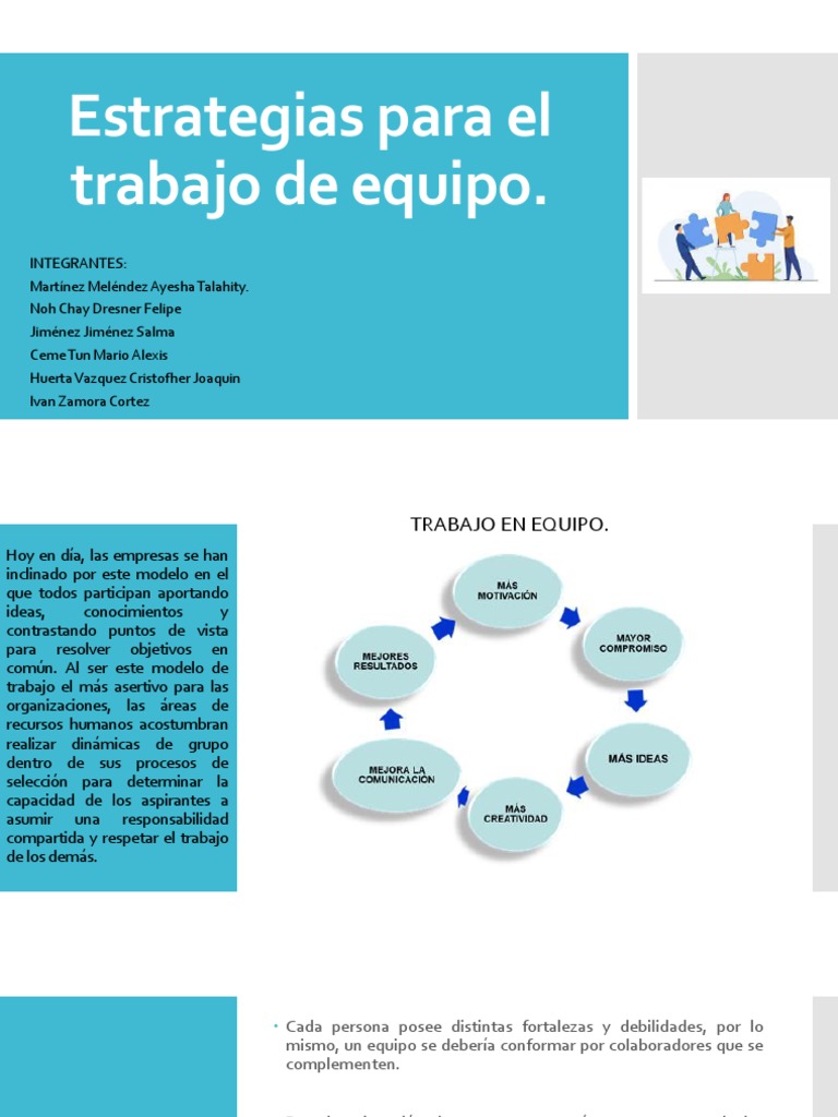 Estrategias para El Trabajo de Equipo | PDF | Comunicación | Sicología