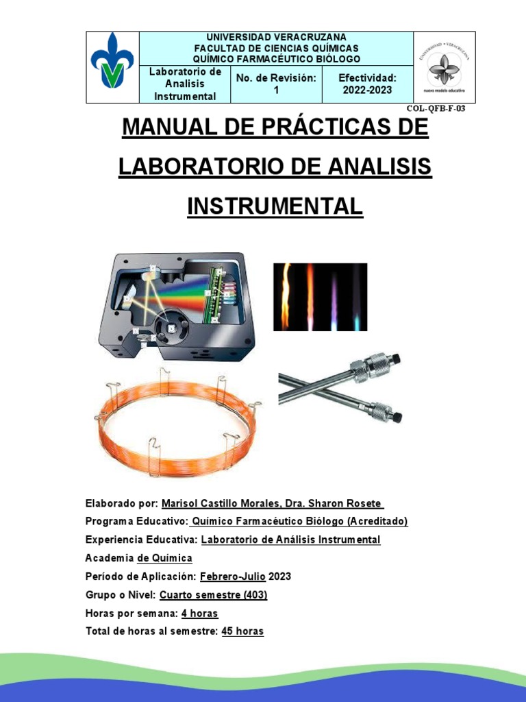Manual Lab Analisisi Instrumental Plan 2020 Completo | PDF | Refracción | Índice de refracción